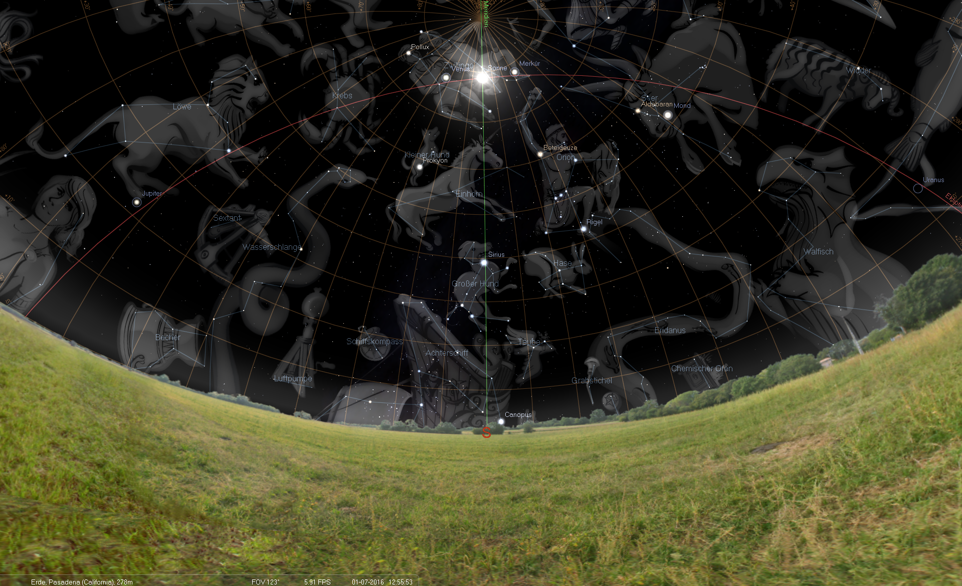 Sirius und Sonne im Zenit auf einer Linie - Pythagoras-BlogPythagoras-Blog